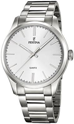 FESTINA Reloj Analógico para Hombre de Cuarzo con Correa en Acero