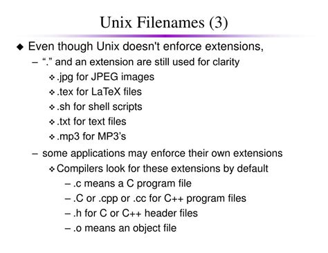 Ppt Chapter The Unix Filesystem Powerpoint Presentation Free