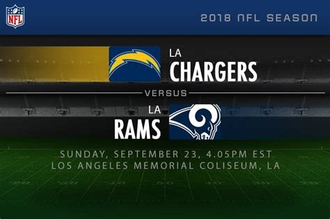 Los Angeles Nfl Rivalry Betting Chargers Vs Rams Spread Tips