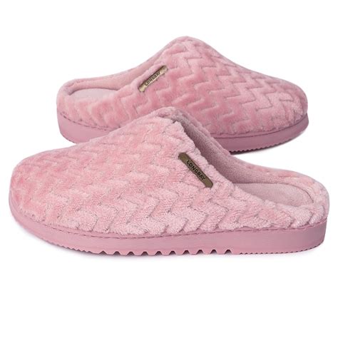 Longbay Womens Soft Flannel Memory Foam Slippers Slip On House Fuzzy