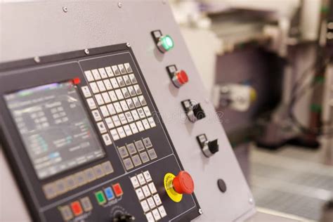 CNC Control Panel Of Modern Machining Center Stock Image Image Of Manufacturing Button