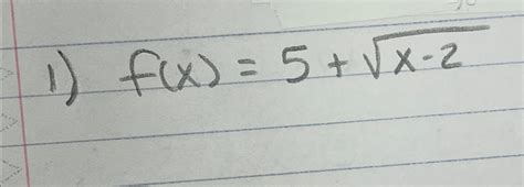 Solved F X 5 X 22 ﻿find The Domain