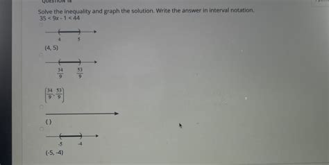 solved solve the inequality and graph the solution write
