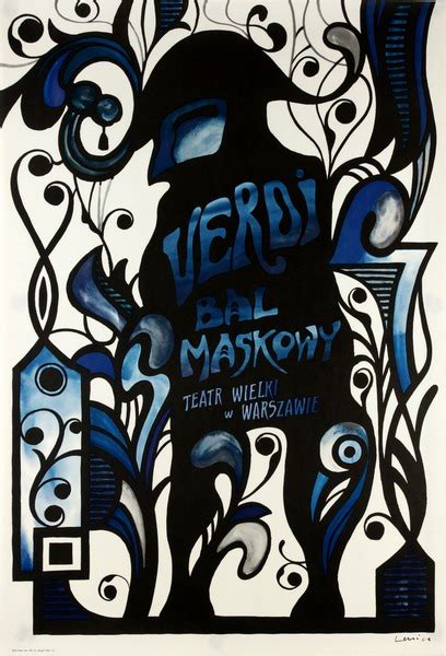 The Mask Ball Lenica Jan Music Poster Italian Opera Year 1976