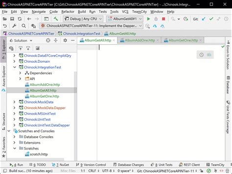 Testing And Profiling Aspnet Core Rest Apis From Rider Part 1 The Net Tools Blog