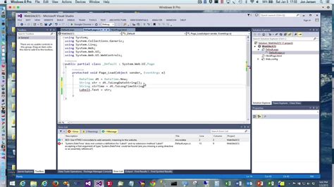 Introduction To ASP Net And Visual Studio YouTube