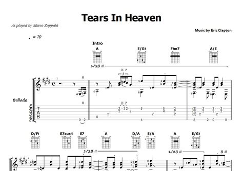 Eric Clapton Tears In Heaven Fingerstyle Guitar Cover Tab Marco