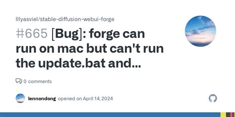 Bug Forge Can Run On Mac But Cant Run The Updatebat And