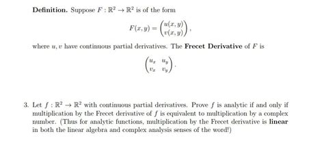 Solved Definition Suppose F R2R2 Is Of The Form Chegg Com