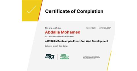 Abdalla Diaai Mohamed On Linkedin Edx Skills Bootcamp In Front End Web Development • Abdalla