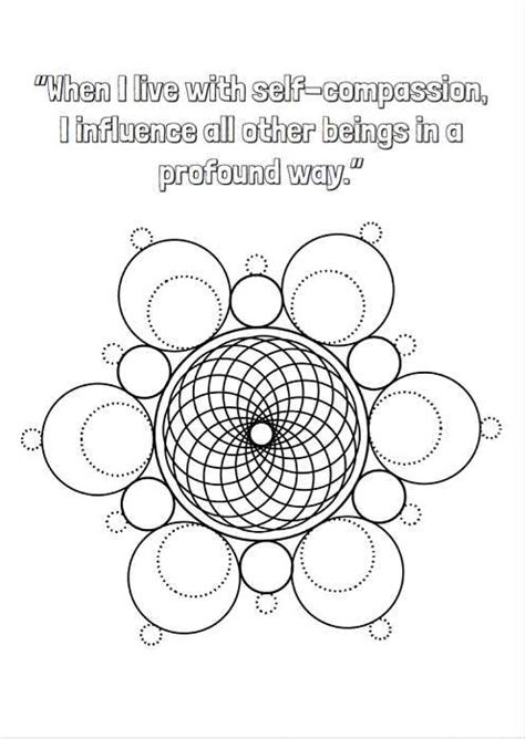 Self Compassion Coloring Page Coloring Pages