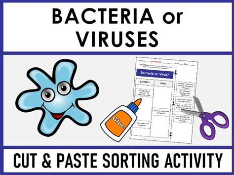 Bacteria Or Viruses Cut And Paste Sorting Activity Teaching Resources
