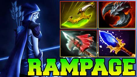 Rampage Kills Drow Ranger Dota Dota Drow Ranger Pro Gameplay Build Carry Safelane