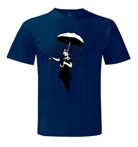 Banksy Umbrella Girl T Shirt The Banksy Shop