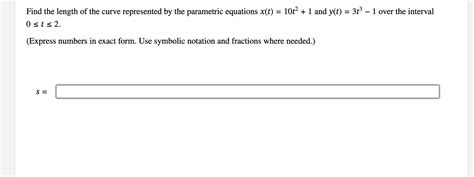 Solved Find The Length Of The Curve Represented By The Chegg