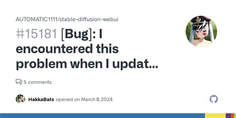 Bug I Encountered This Problem When I Updated To 180 · Issue