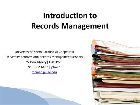 Ppt Introduction To Records Management Powerpoint Presentation Id