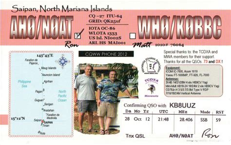 It S All In The Cards Qsl Cards From Northern Mariana Islands