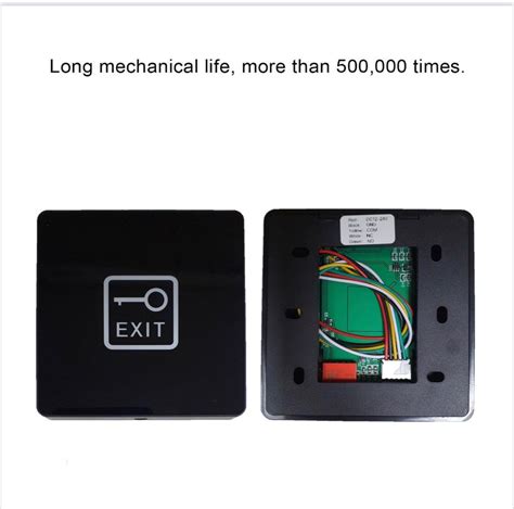 7 star contactless no touch sensor door release exit button for door