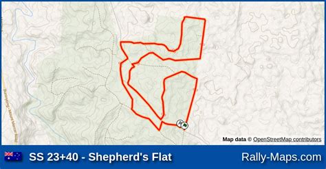 Ss 2340 Shepherds Flat Stage Map Begonia Rally 1979 🌍 Rally