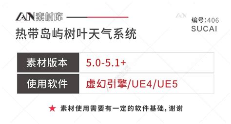 Ue5虚幻热带岛屿树叶天气系统丛林洞穴环境狂风tropical Islands An素材库