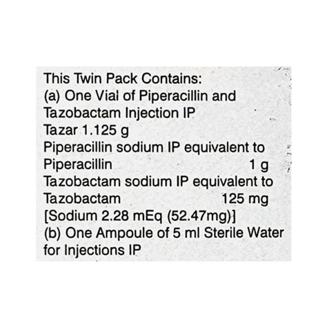 Buy Tazar 1 125gm Injection 1s Online At Upto 25 Off Netmeds