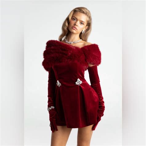 Nana Jacqueline Simone Velvet Dress Mini Velvet Dress Mini Dress