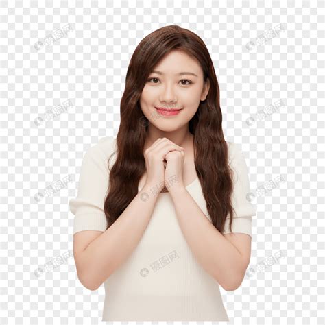 粉色甜美卷发青年女性元素素材下载 正版素材402021102 摄图网