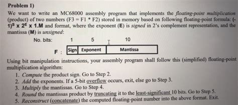 Problem 1 We Want To Write An Mc68000 Assembly