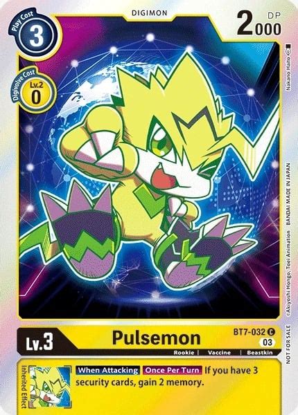 Pulsemon Digimon Myp Cards