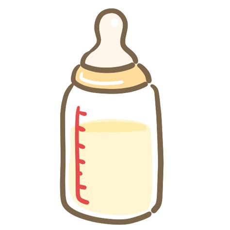哺乳瓶ミルクのイラスト かわいいフリー素材が無料のイラストレイン