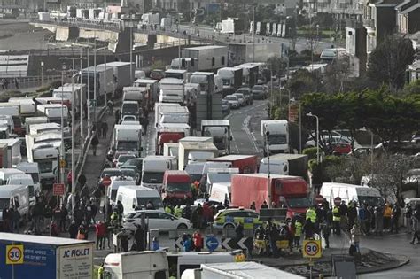 Stranded Lorry Drivers Give Up Hope Of Making It Home In Time For