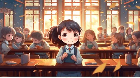 Illustration Background Of Classroom Class Start Season Classroom Attend Class Educate