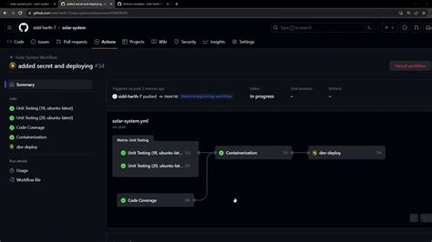 Workflow Create Secret And Deploy To Kubernetes Dev Environment Kodekloud Notes