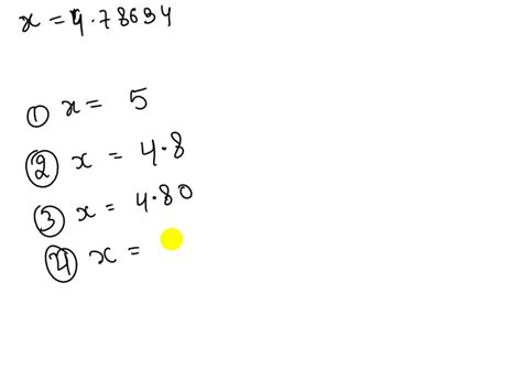 Solved Rounding X 478634 Round X To The Nearest Integer Whole