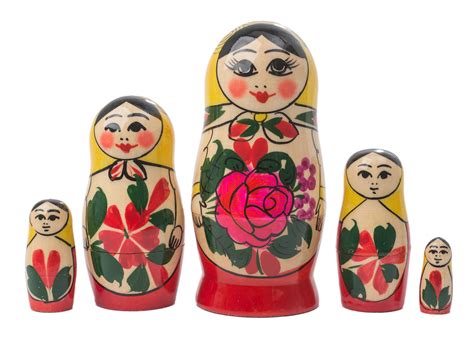 5-Piece Traditional Russian Babushka Nesting Doll