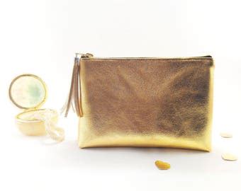 Leather Zipper Case Etsy