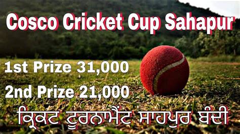Final Day Cosco Cricket Cup Shahpur Baddi Star Fateh Tv Youtube