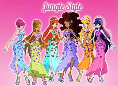 Винкс Клуб 6 сезон коллекция нарядов Jungle Style | Клубная одежда ...