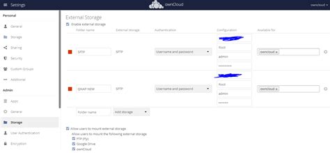 SFTP External Storage Access Not Working RuntimeException Invalid