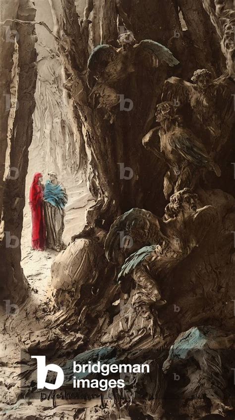 Image Of Dante And Virgil Meet The Harpies Near The Tree Where By