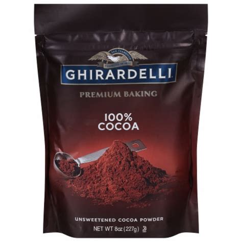 Ghirardelli Cocoa Baking Unsweetened Pouch 8 Oz Case Of 6 8 Oz Each