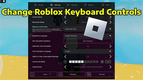 How To Change Roblox Keyboard Controls Keybinds Youtube