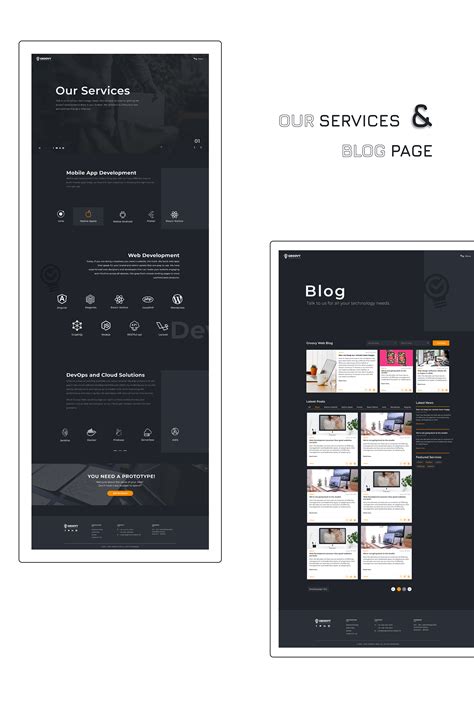 groovy website on behance