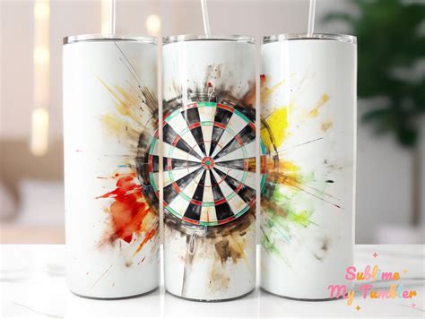 A Dart Target Tumbler Wrap Throwing Dart Oz Skinny Tumbler