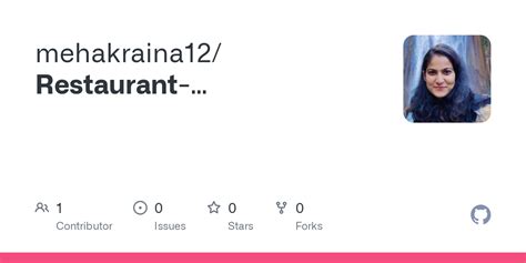 GitHub Mehakraina Restaurant Management System