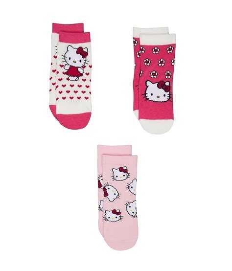 Hello Kitty Socks Pack Of 3 Sme Shopping Services