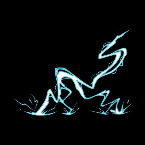 Premium Vector Lightning Impact Energy Effect Cartoon 04