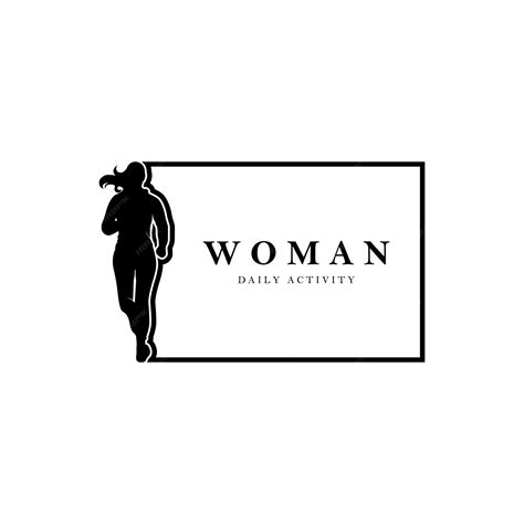 Premium Vector Woman Daily Activity Logo Vector