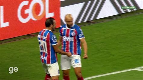 Vídeo Aos 28 min do 1º tempo gol de pênalti de Thaciano do Bahia